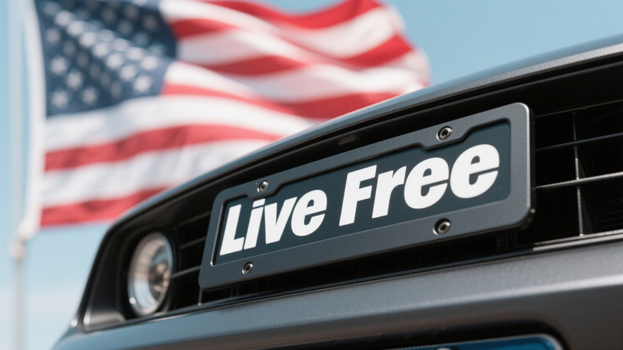 What Does “Live Free” Mean on a License Plate Frame? - JingHui Plastic ...